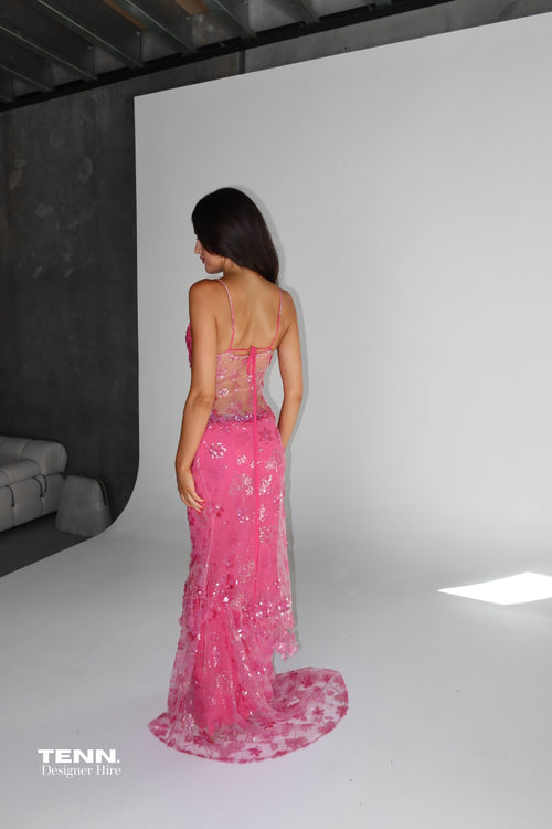 Cha Collective Delilah Dress Pink Hire – TENN.