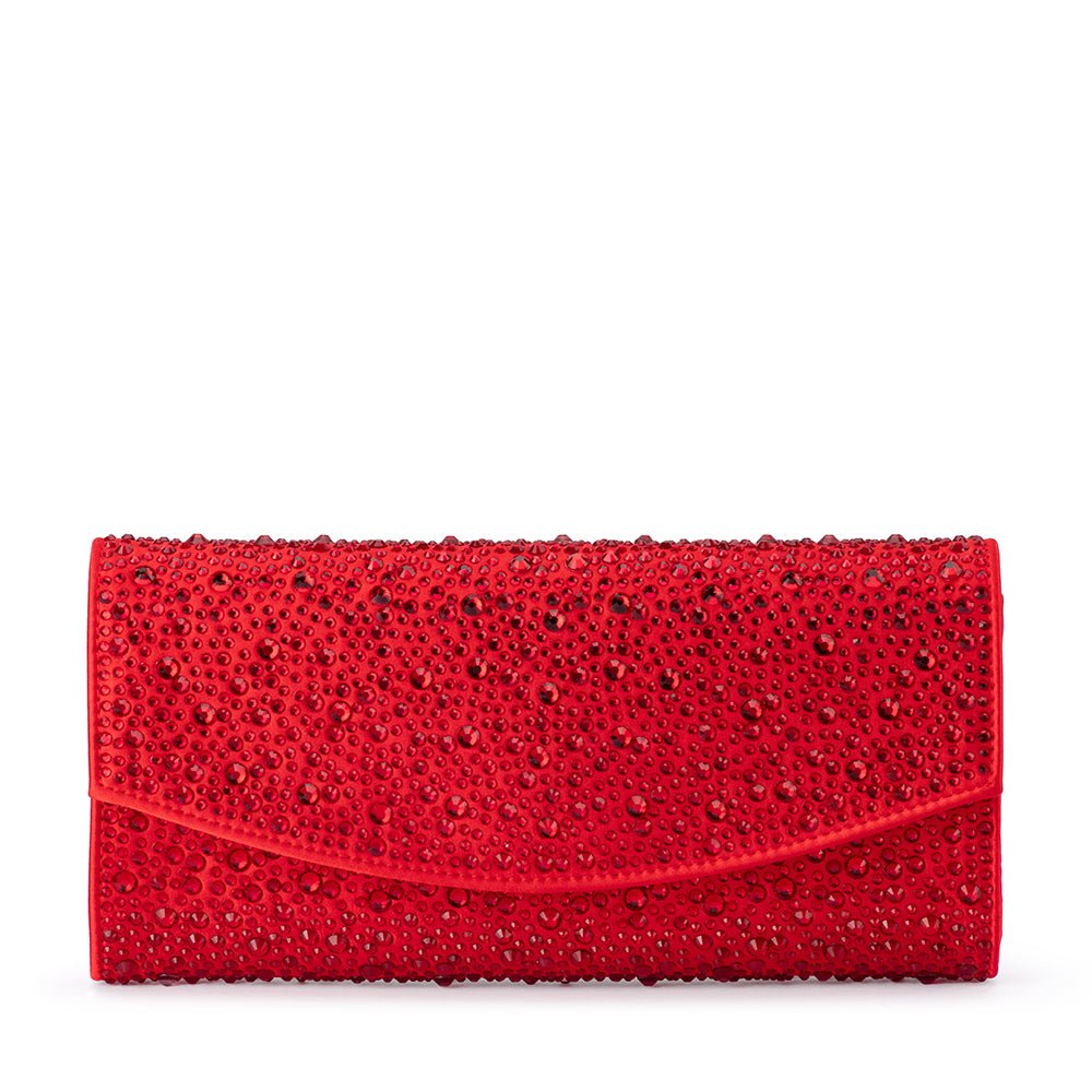 Emma Crystal Clutch - Red – TENN.
